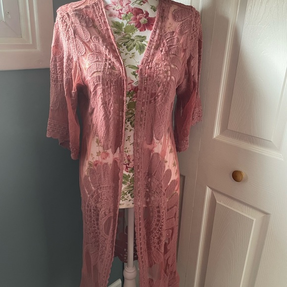 Rebellion | Swim | Large Super Cute Rose Pink Light Duster Or Cover Up ...